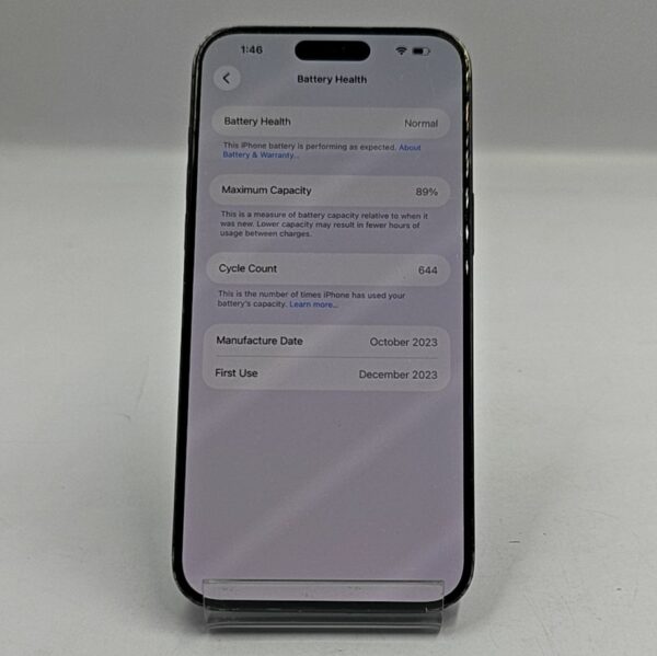 Apple iPhone 15 Pro Max 1TB Midnight Blue (89%) – CrazyStore